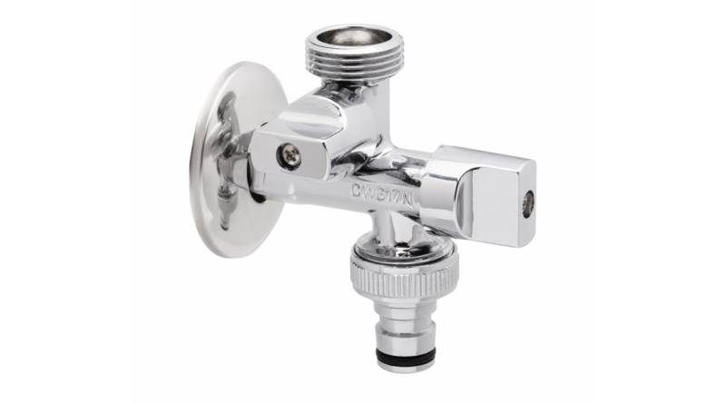 GENEBRE: Bibcock valve with 2 independent outlets