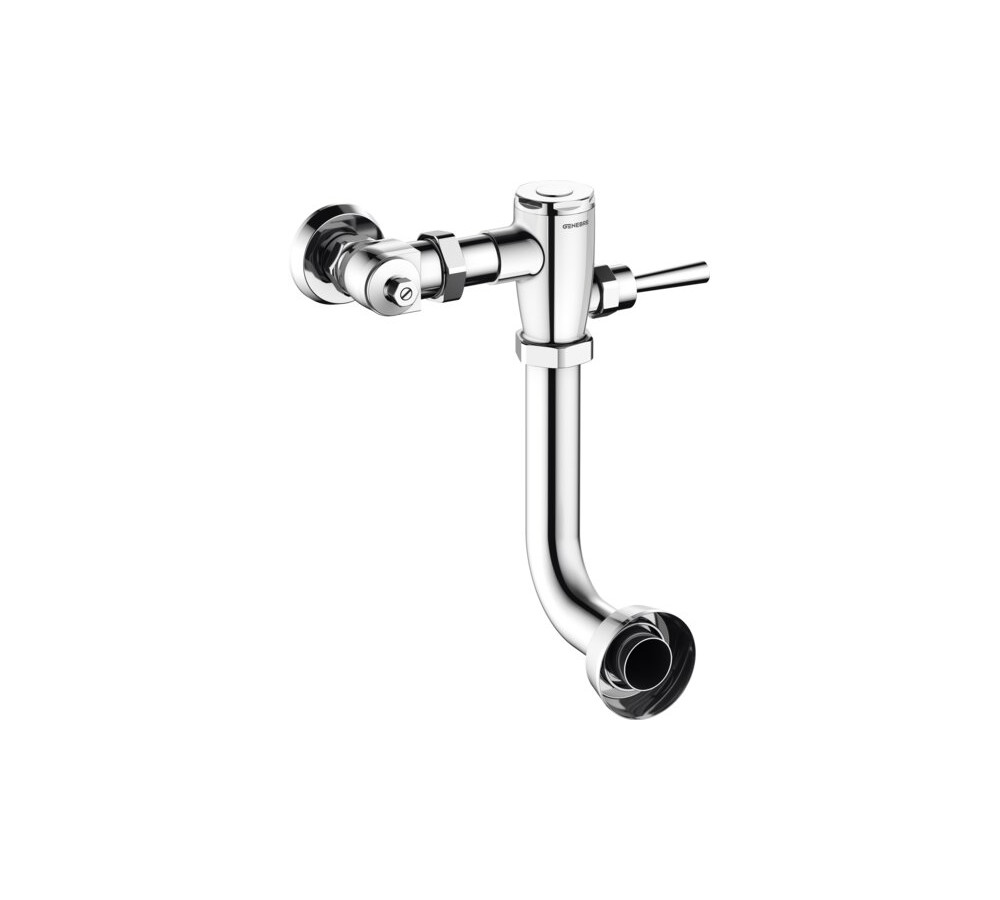 GENEBRE: Curved outlet toilet flushometer