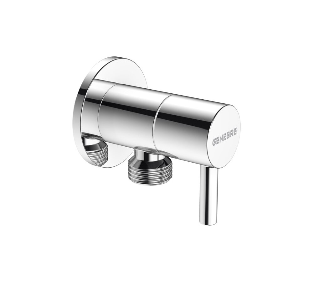 GENEBRE: Chromed 1/2" x 1/2" angle valve