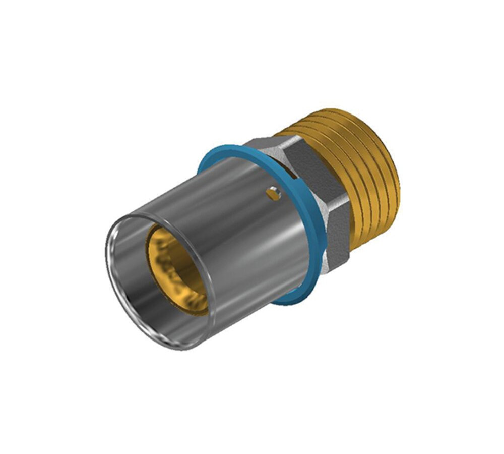 GENEBRE: Press fitting for pex and multilayer pipe with sockets, male ...