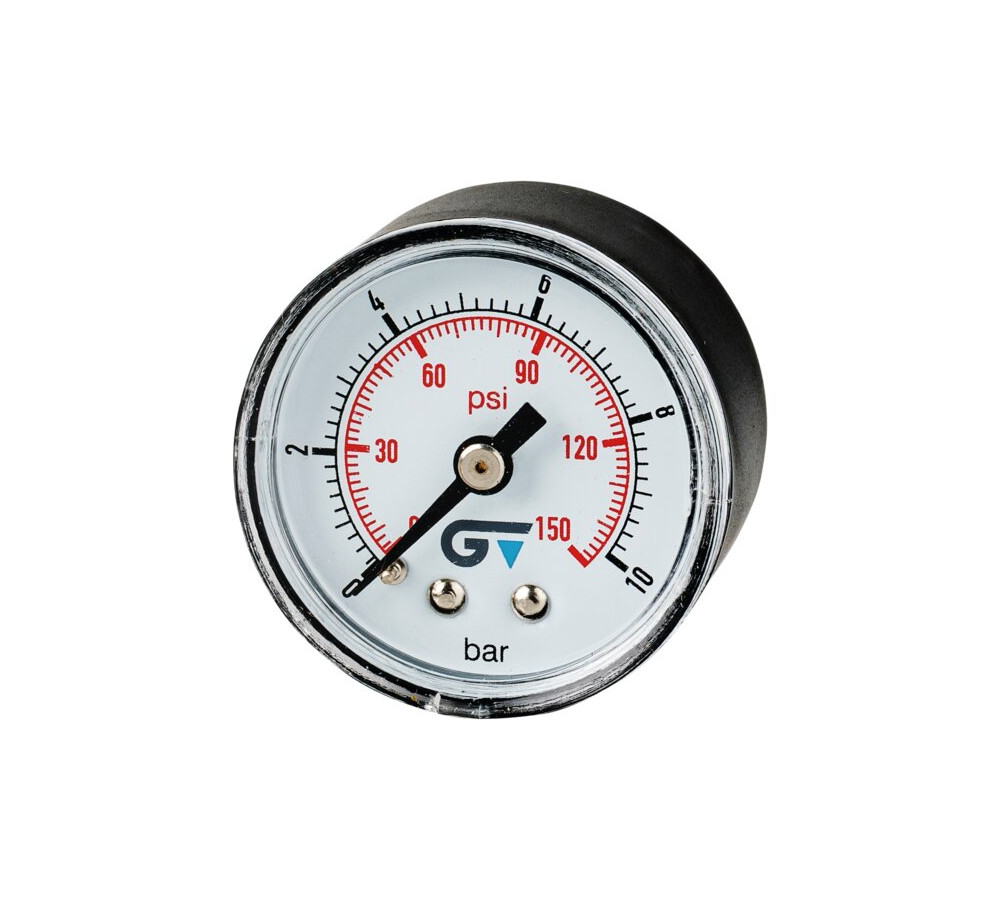 GENEBRE: Pressure gauge Ø 40, rear outlet, BSP thread