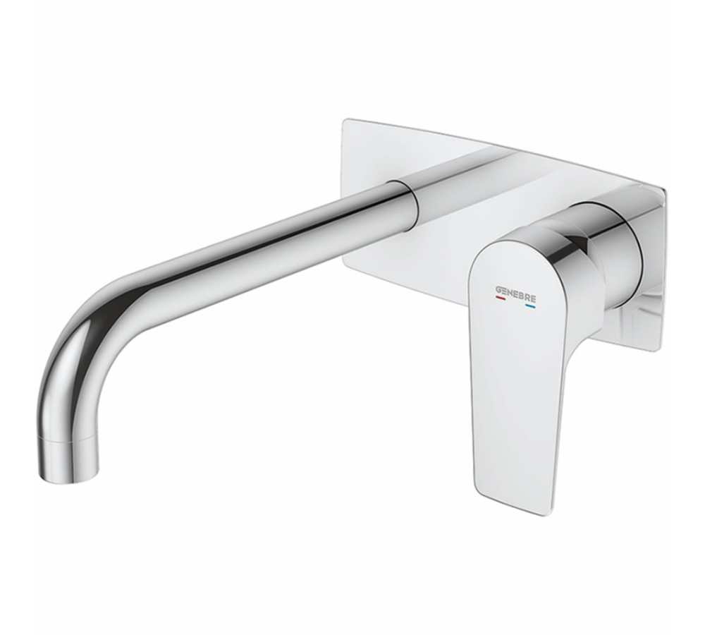 GENEBRE: Built-in wash-basin mixer 22 cm spout Chromed Koral