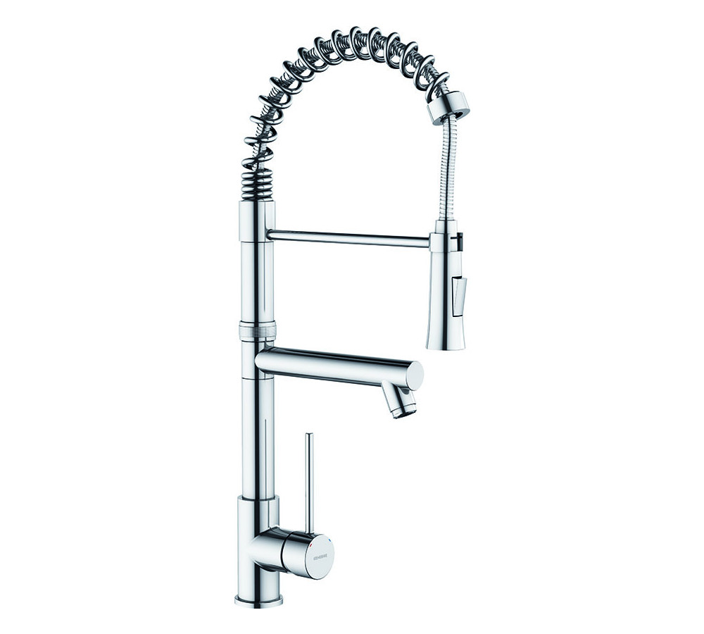 GENEBRE: TAU Single lever sink mixer with spring and spout