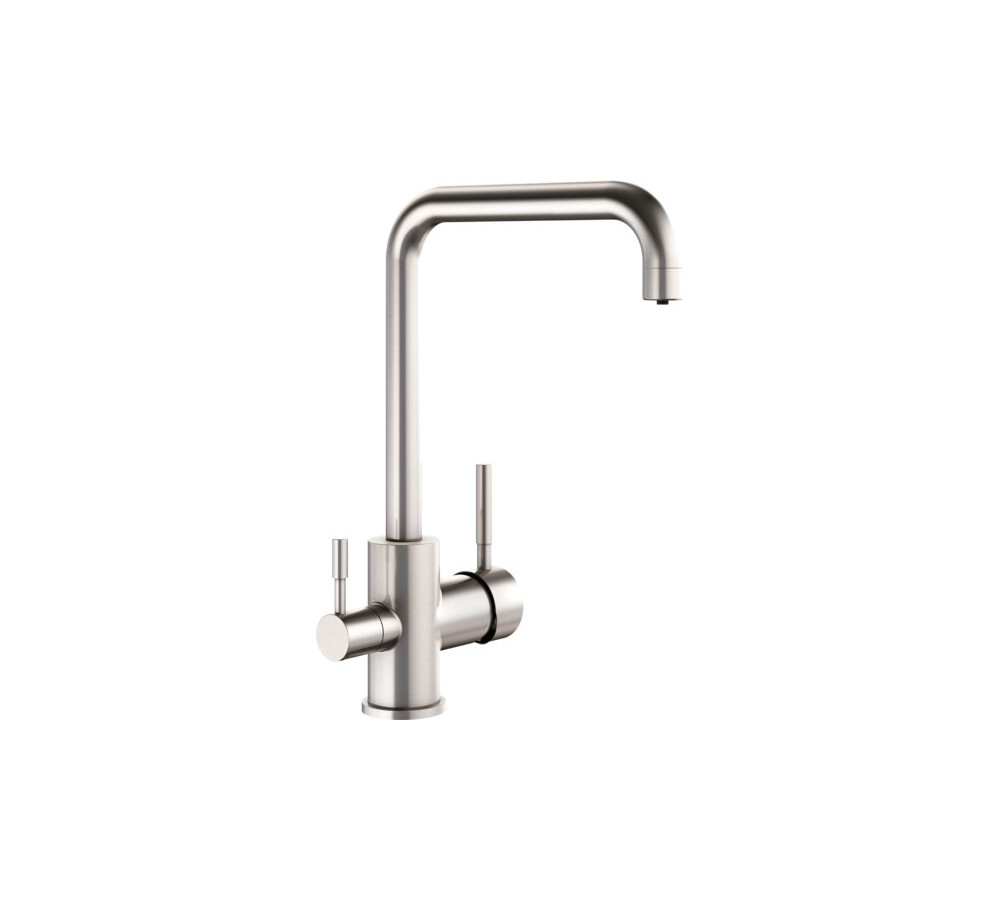 GENEBRE: Stainless Steel Single lever 3-way sink mixer cold start