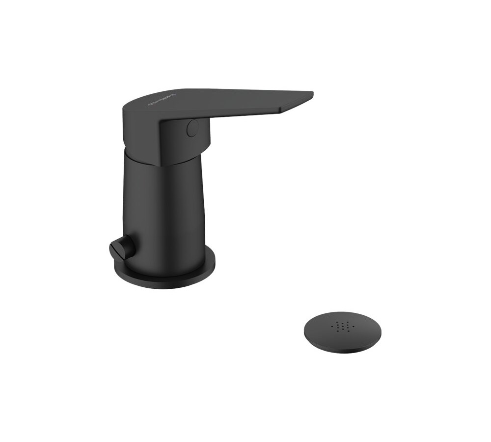GENEBRE: Single lever bidet mixer with diverter Black Kloe