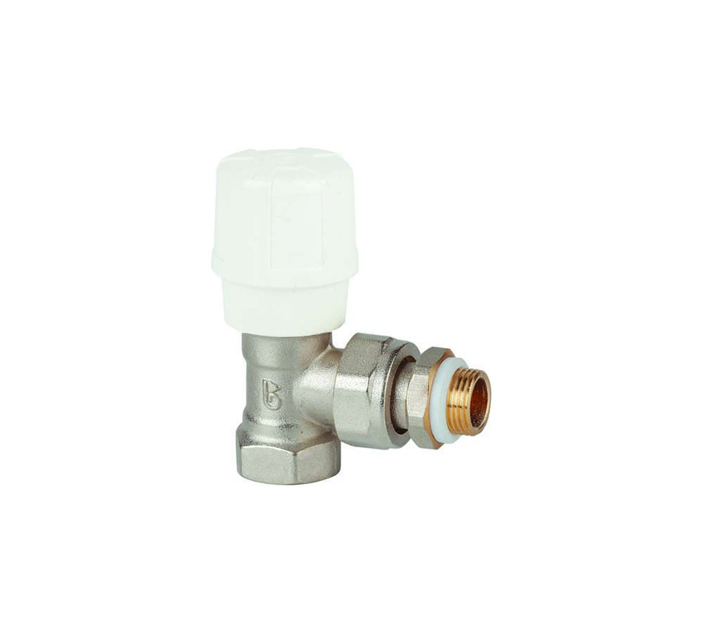 GENEBRE: Manual angle radiator valve for steel pipe with GE System